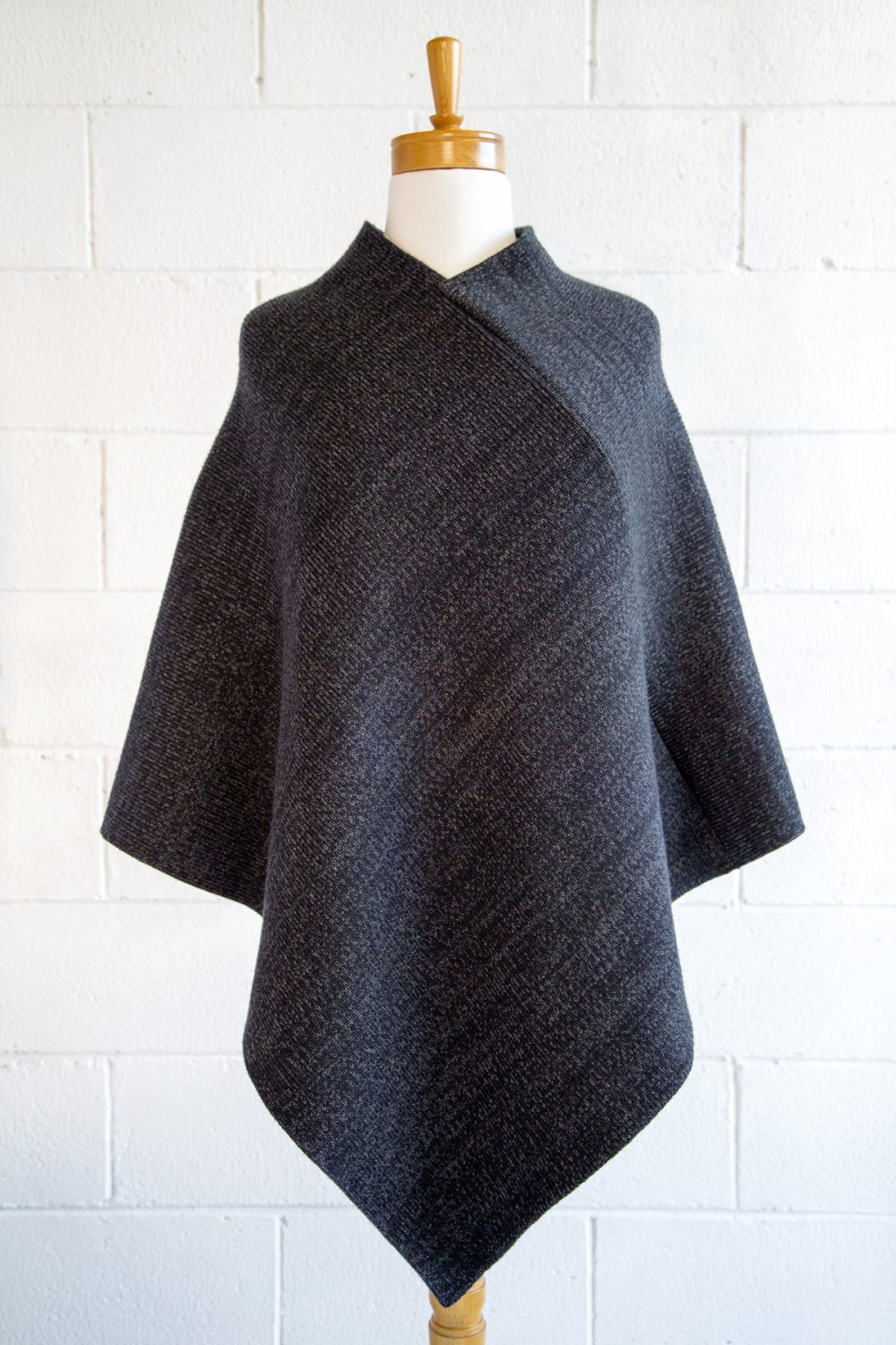 Wool Poncho - Pollen Sweaters - Pure wool, machine knit, 100% washable ...